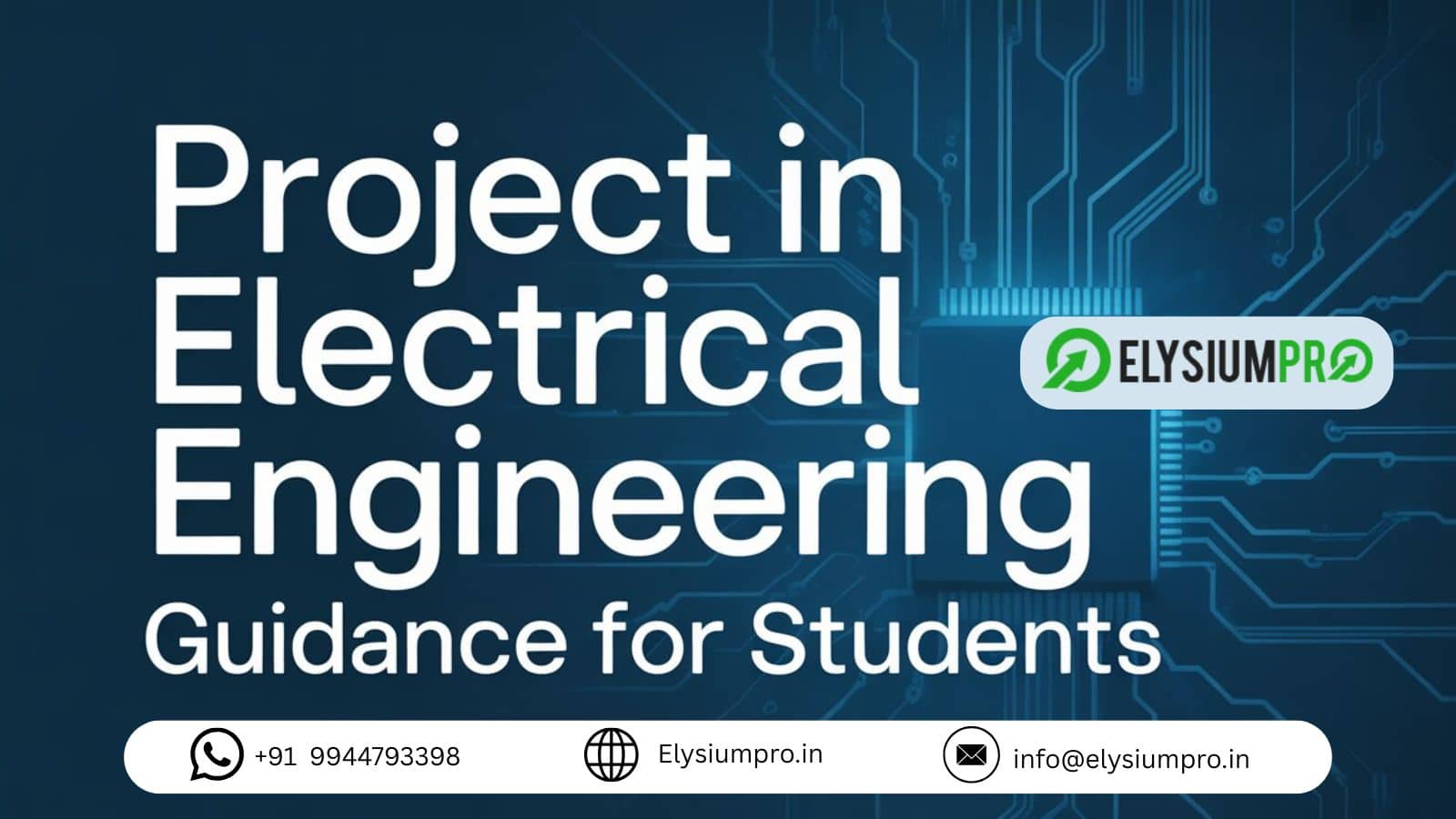 Project in Electrical Engineering: Guidance for Students